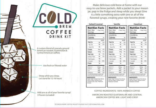 Cold Brew Blend Cold Brew Packets by Coffee Masters – Coffee Masters Shop